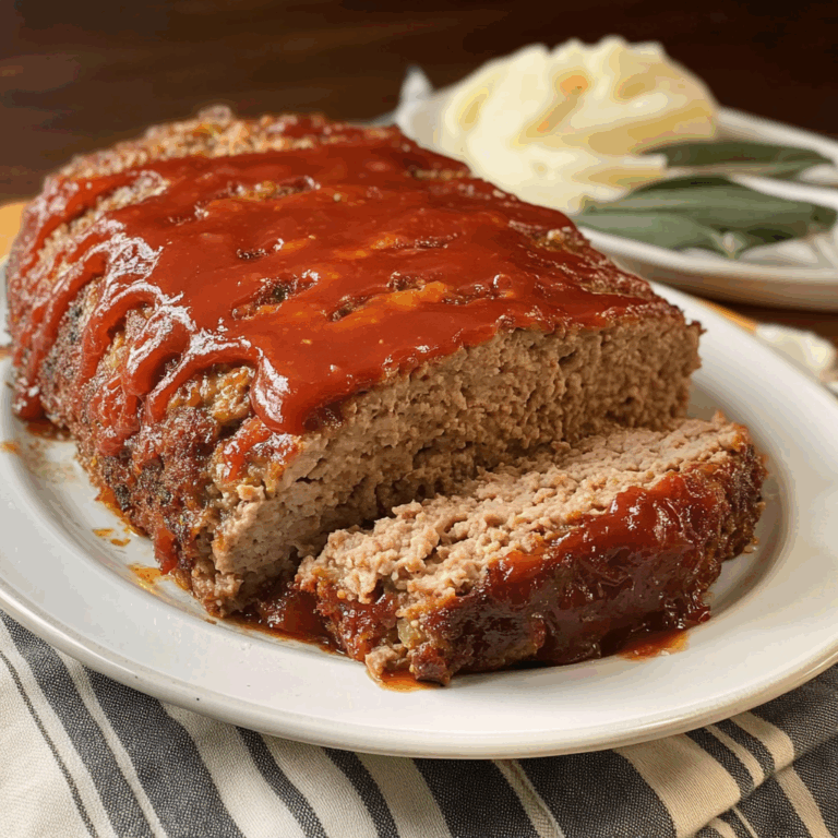 Classic Homestyle Meatloaf - Justine Recipes