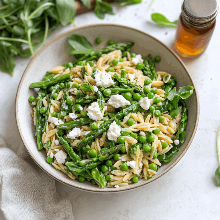 Fresh Spring Orzo Pasta Salad - Justine Recipes