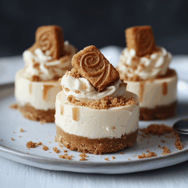 Mini Biscoff Cheesecakes - Justine Recipes