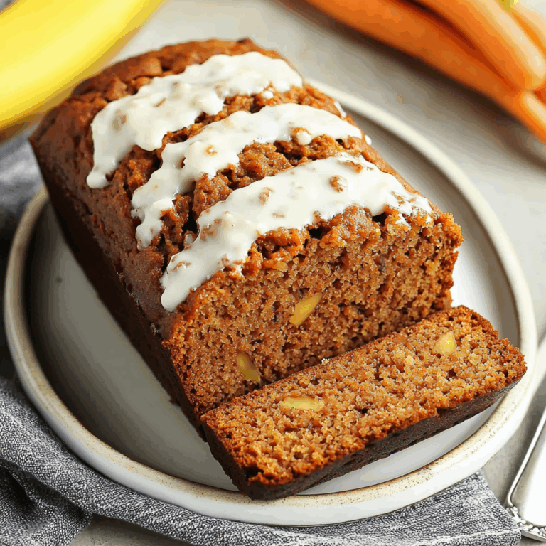 Carrot Cake Banana Bread - Justine Recipes