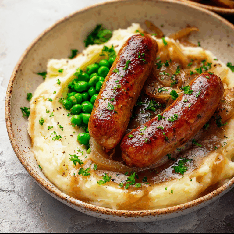 Bangers and Mash - Justine Recipes