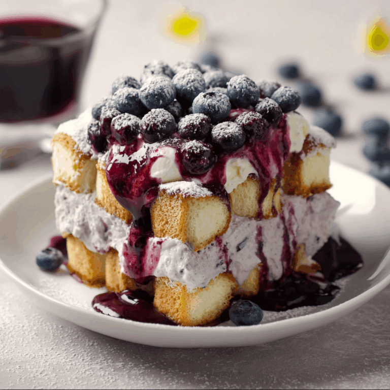 Blueberry Tiramisu Delight - Justine Recipes