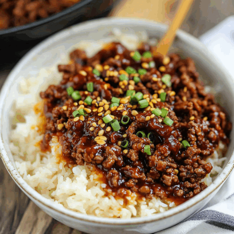 Firecracker Ground Beef - Justine Recipes