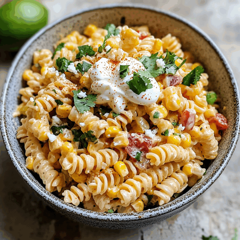 Mexican Street Corn Pasta Salad - Justine Recipes