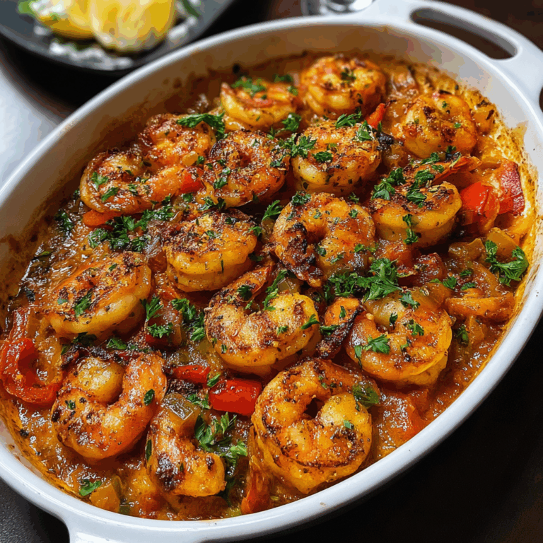 Spicy Voodoo Shrimp Skillet - Justine Recipes