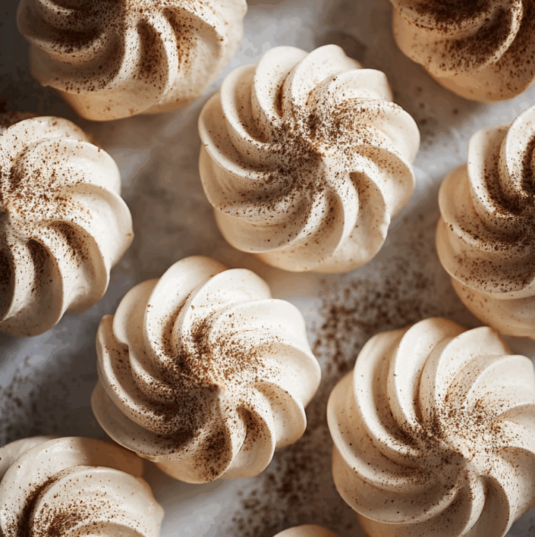Coffee Cloud Meringues - Justine Recipes