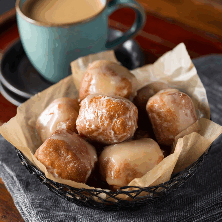 Glazed Coffee Beignets - Justine Recipes