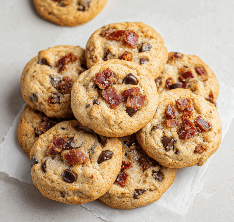 Maple Bacon Chocolate Chip Cookies - Justine Recipes