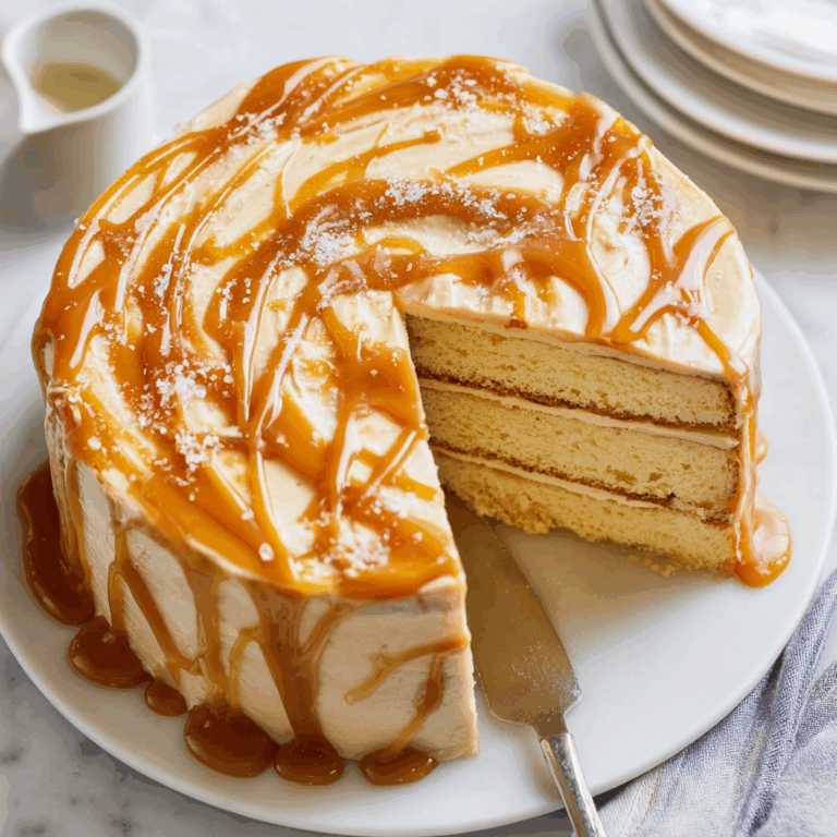 Salted Caramel Cake - Justine Recipes