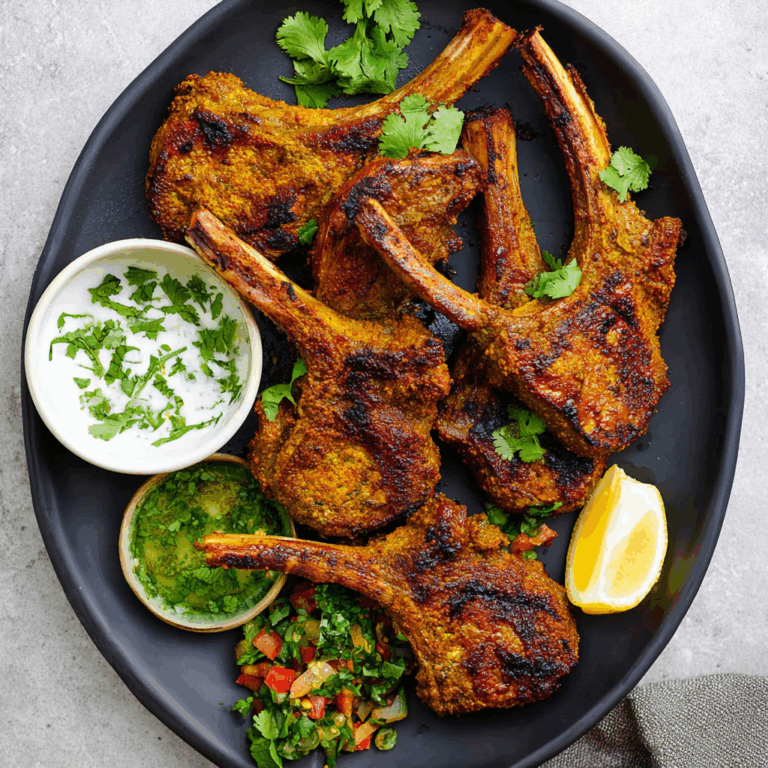 Tandoori Lamb Chops - Justine Recipes