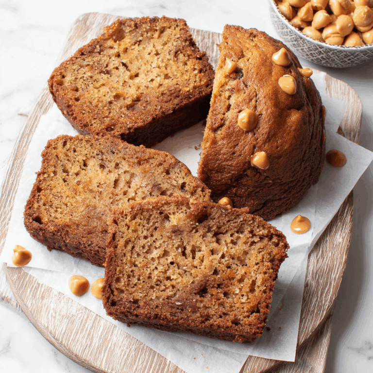Butterscotch Banana Bread - Justine Recipes